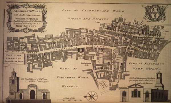 The London Wards - Aldersgate in 1756.