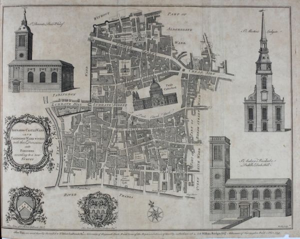 The London Wards - Castle Baynard in 1756